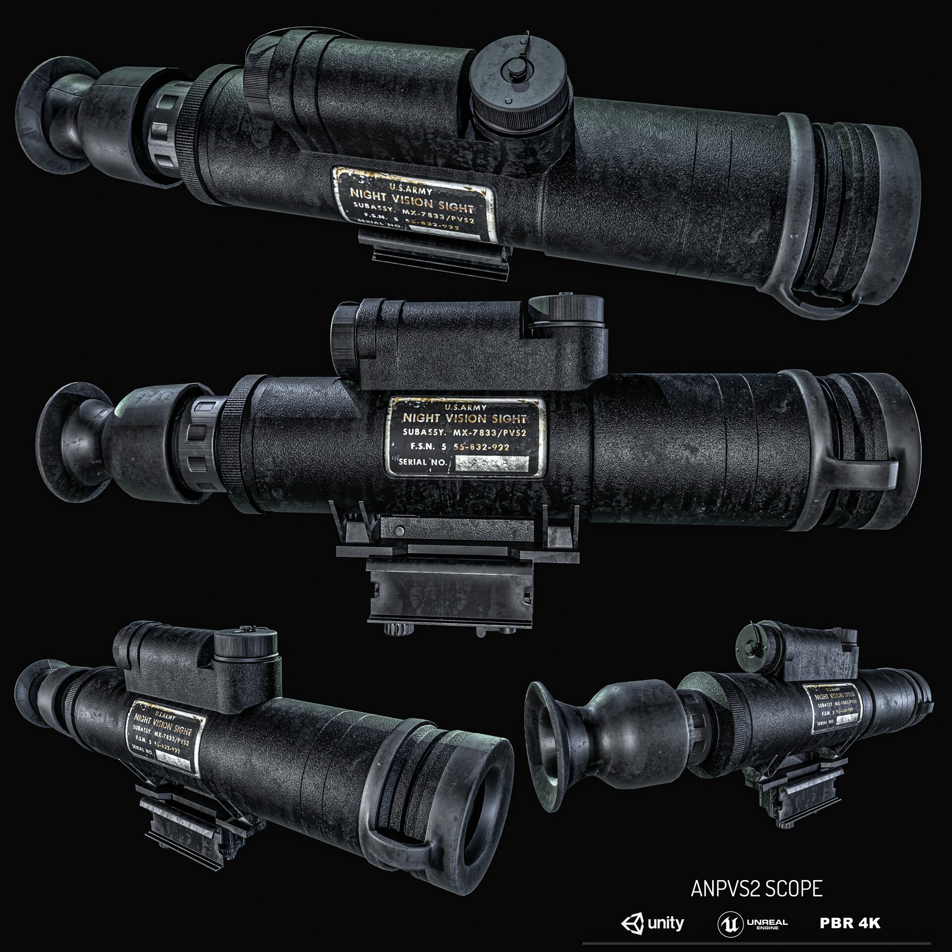 ArtStation - AN PVS 2 Night Vision Scope