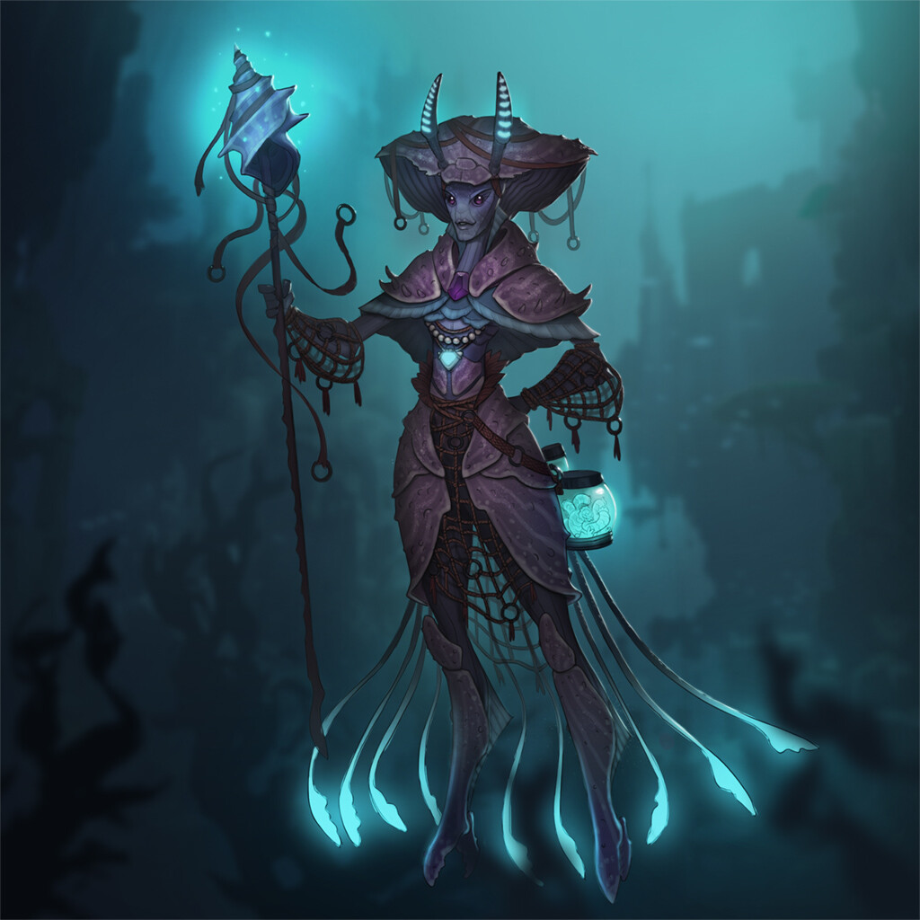 ArtStation - Character Design: The Tidecaller - Shaman