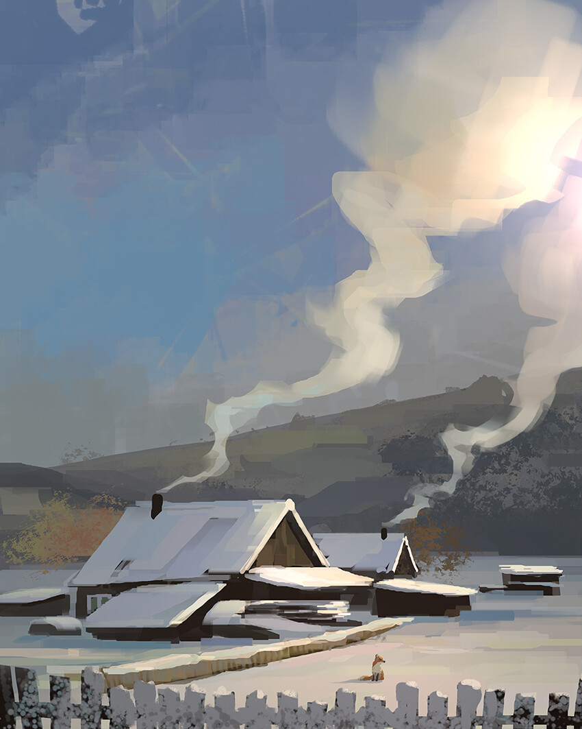 ArtStation - Exercise Winter Sketch