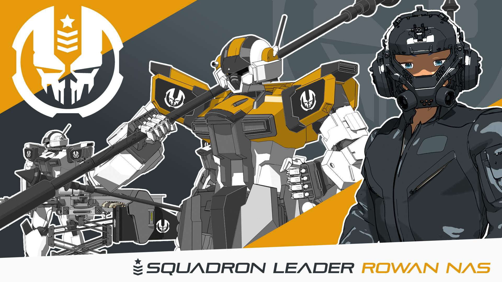 ArtStation - Squad Leader Rowan Nas of Gunframe the Animated Series - Character Concept