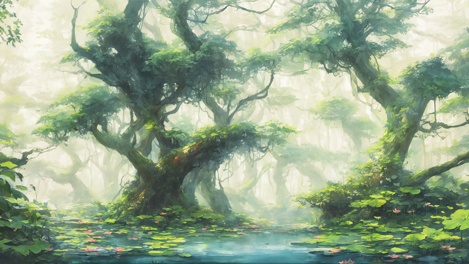 ArtStation - Beautiful Watercolor Landscape