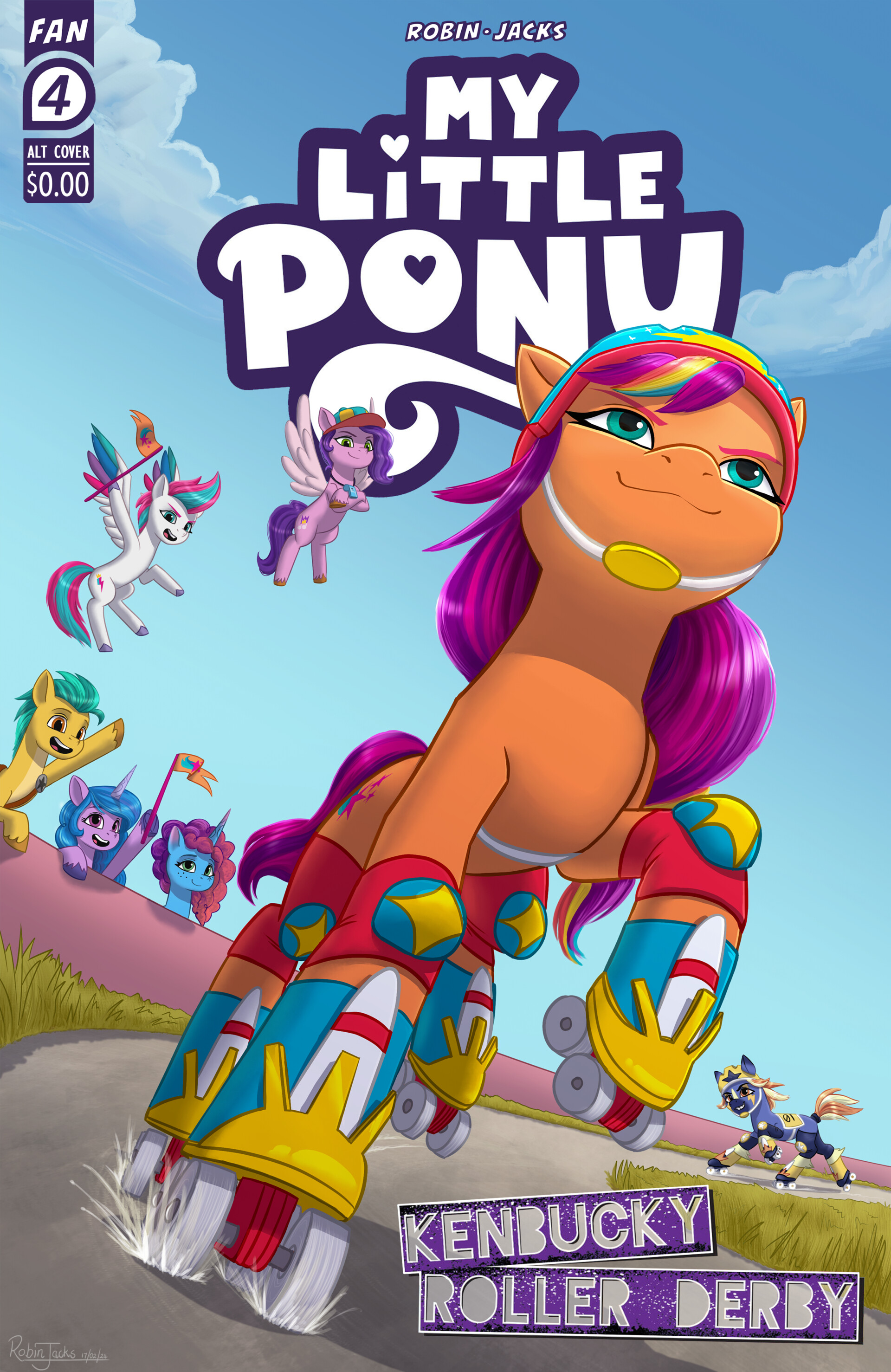 ArtStation - MLP G5: Kenbucky Roller Derby Comic Fan Cover Art