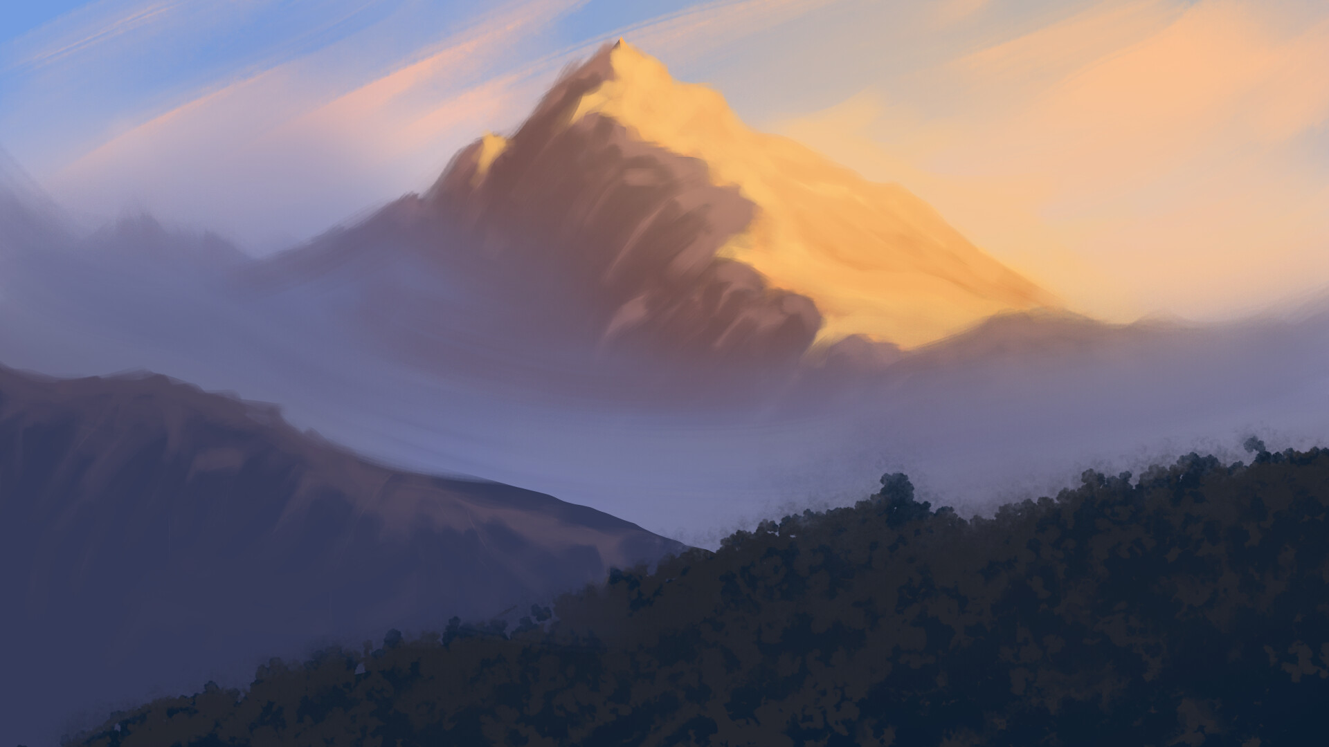 ArtStation - Mountainscape