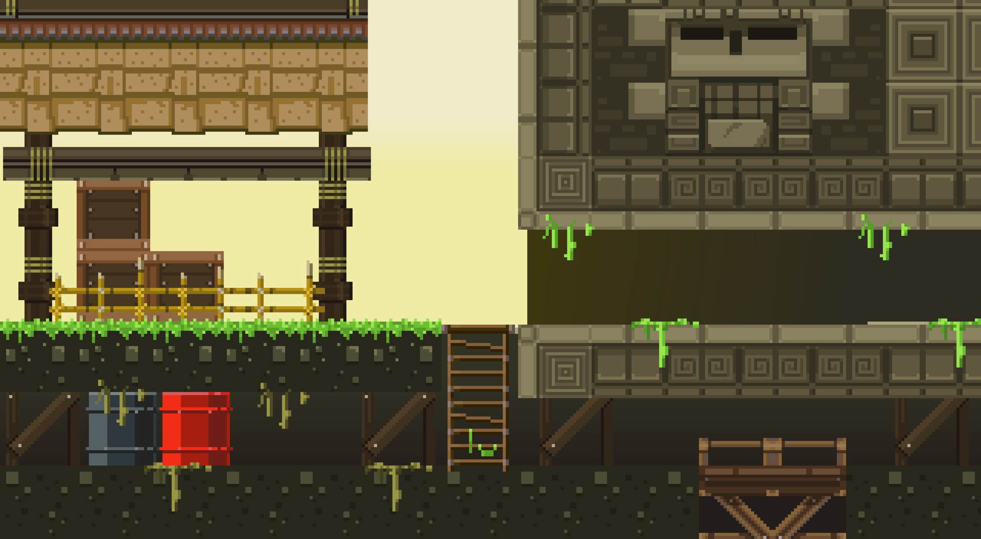 ArtStation - Pixel Jungle Ruins : Platformer Game Assets and Environment