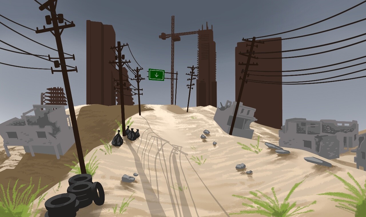 ArtStation - CAD CA2 game level concept art