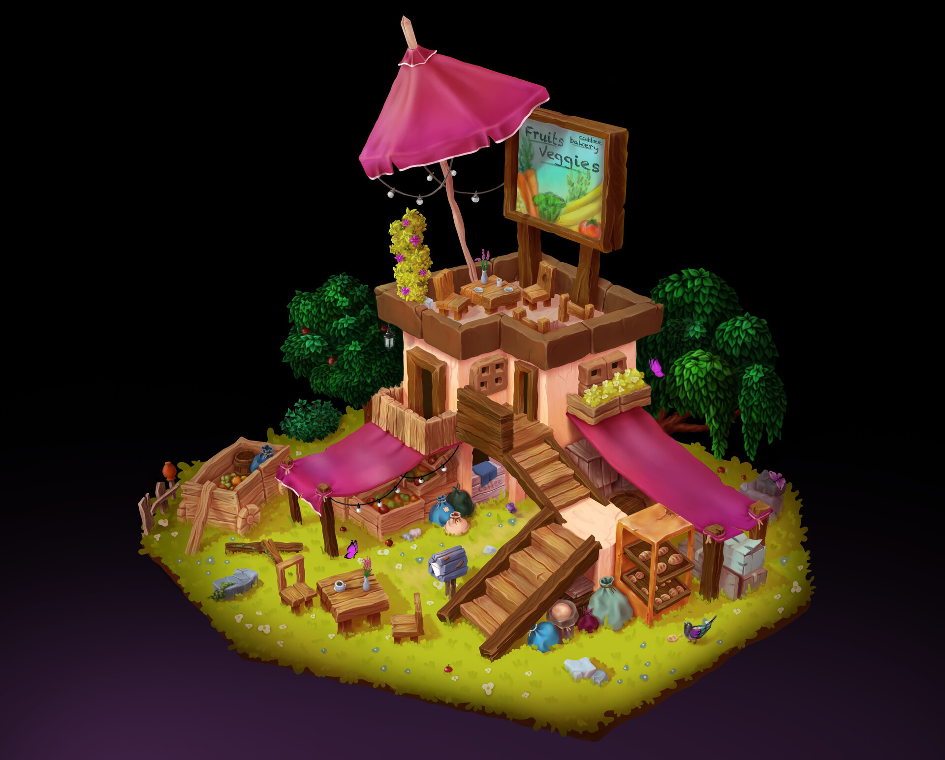 ArtStation - Vegetable shop