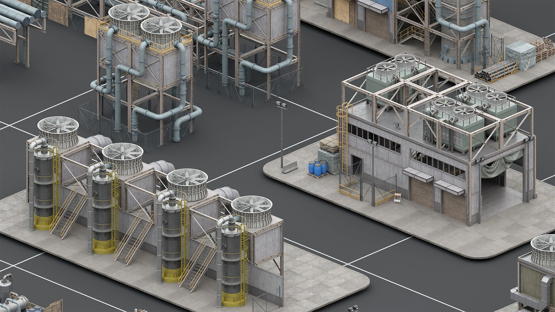 Freshcan 3D - Environment Art Studio - Chemical Plant, Factory & Oil ...