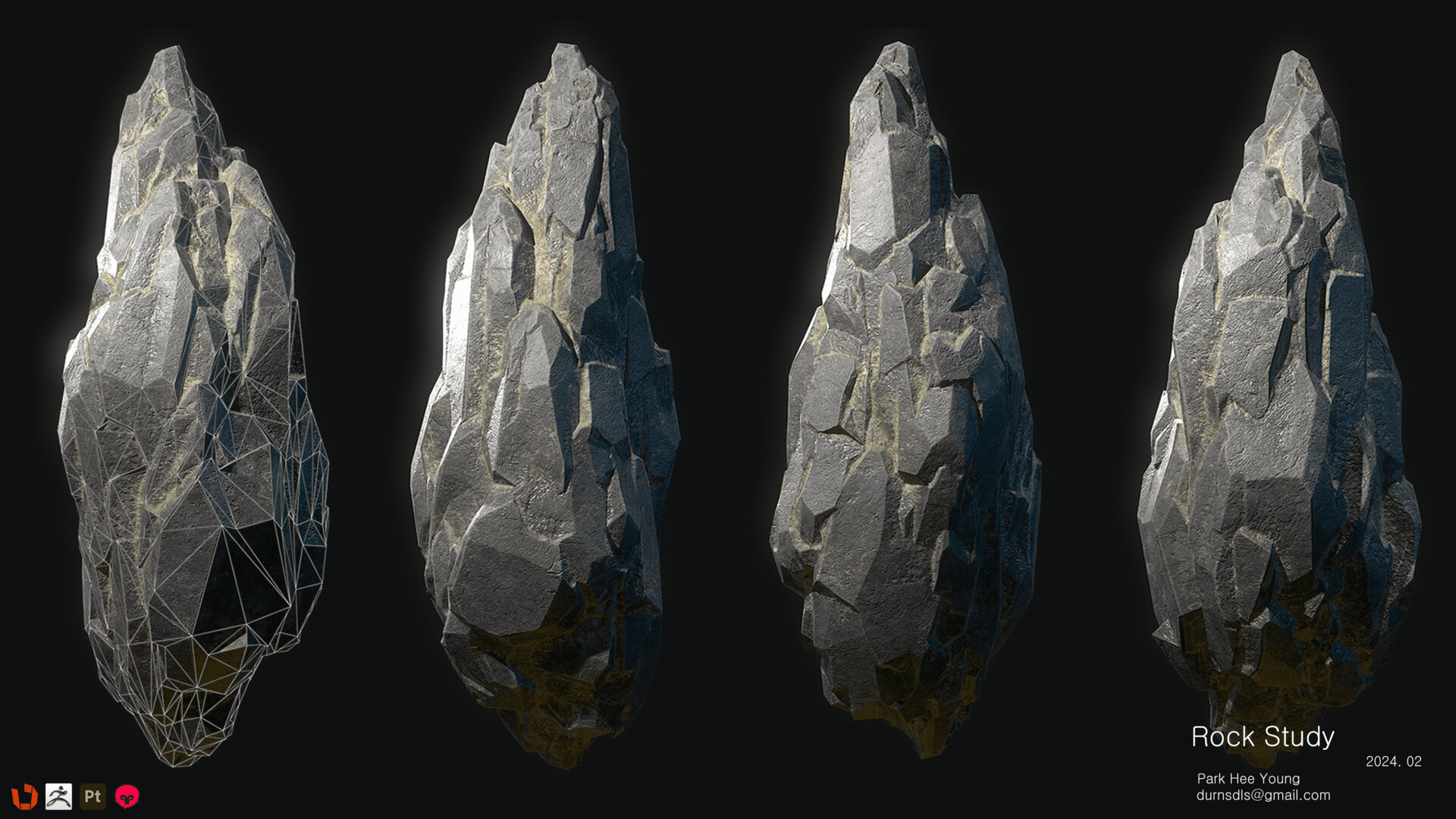 ArtStation - Rock Study