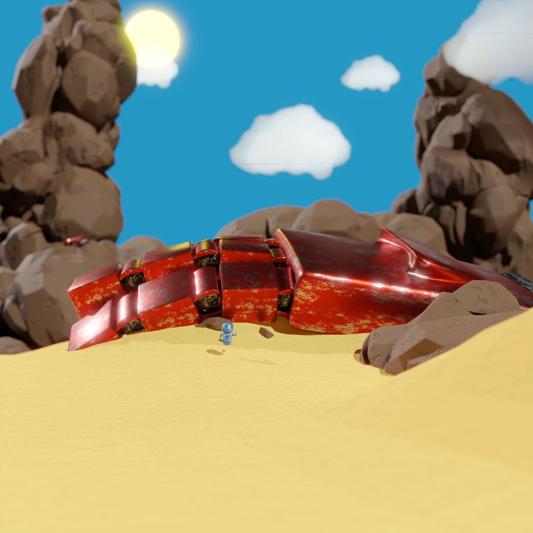 ArtStation - The Fallen Robot