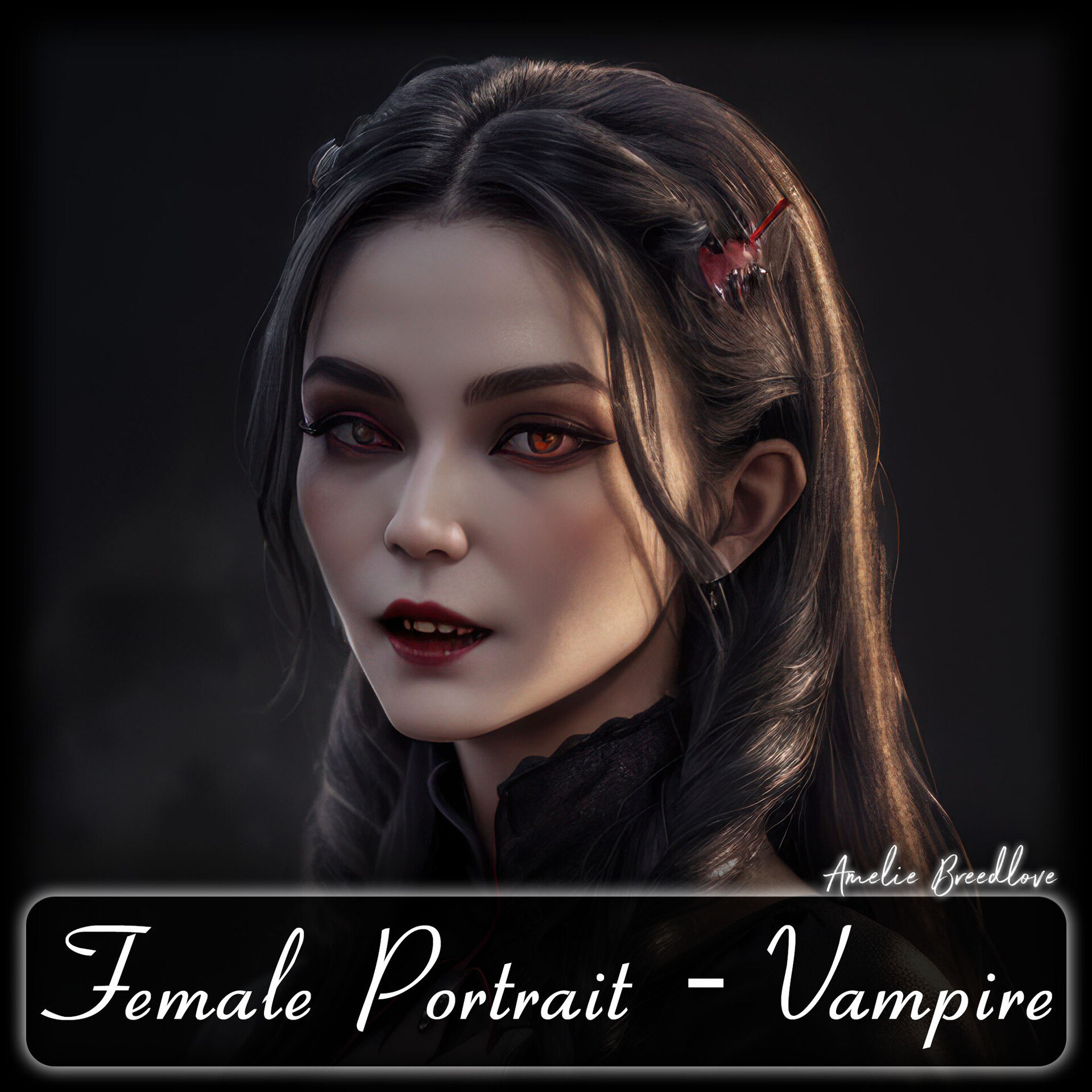 ArtStation - 300 Female Portrait (Vampire Style) Reference Pack | 4K | v.19