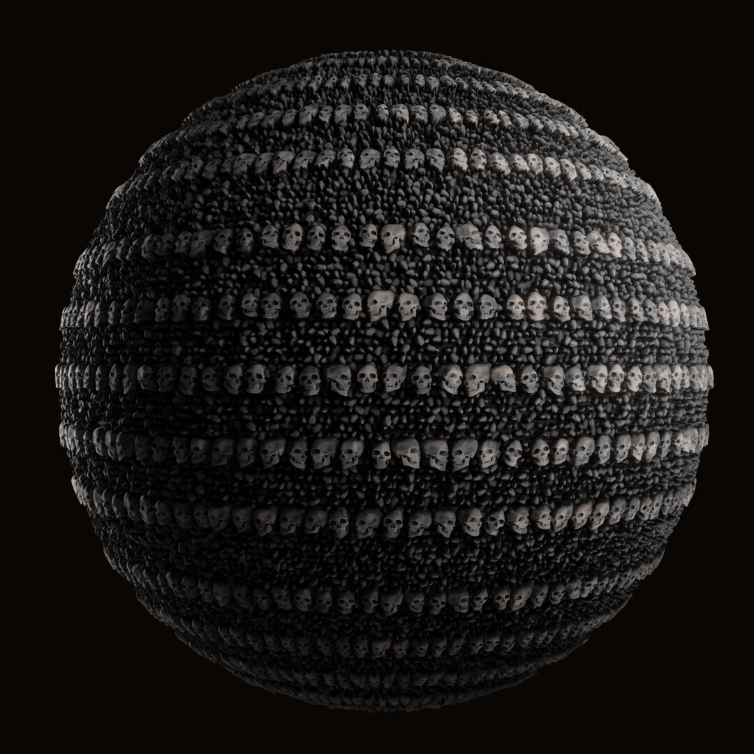ArtStation - Crypt Skull Wall | Material