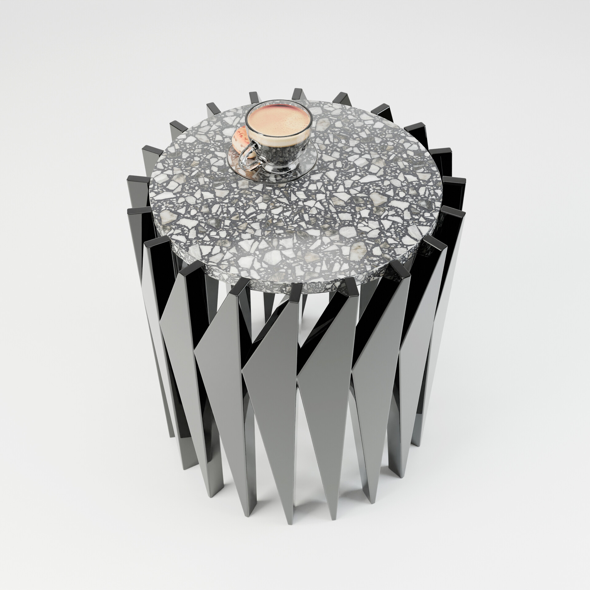 ArtStation - Olo Side table...Modern Stone