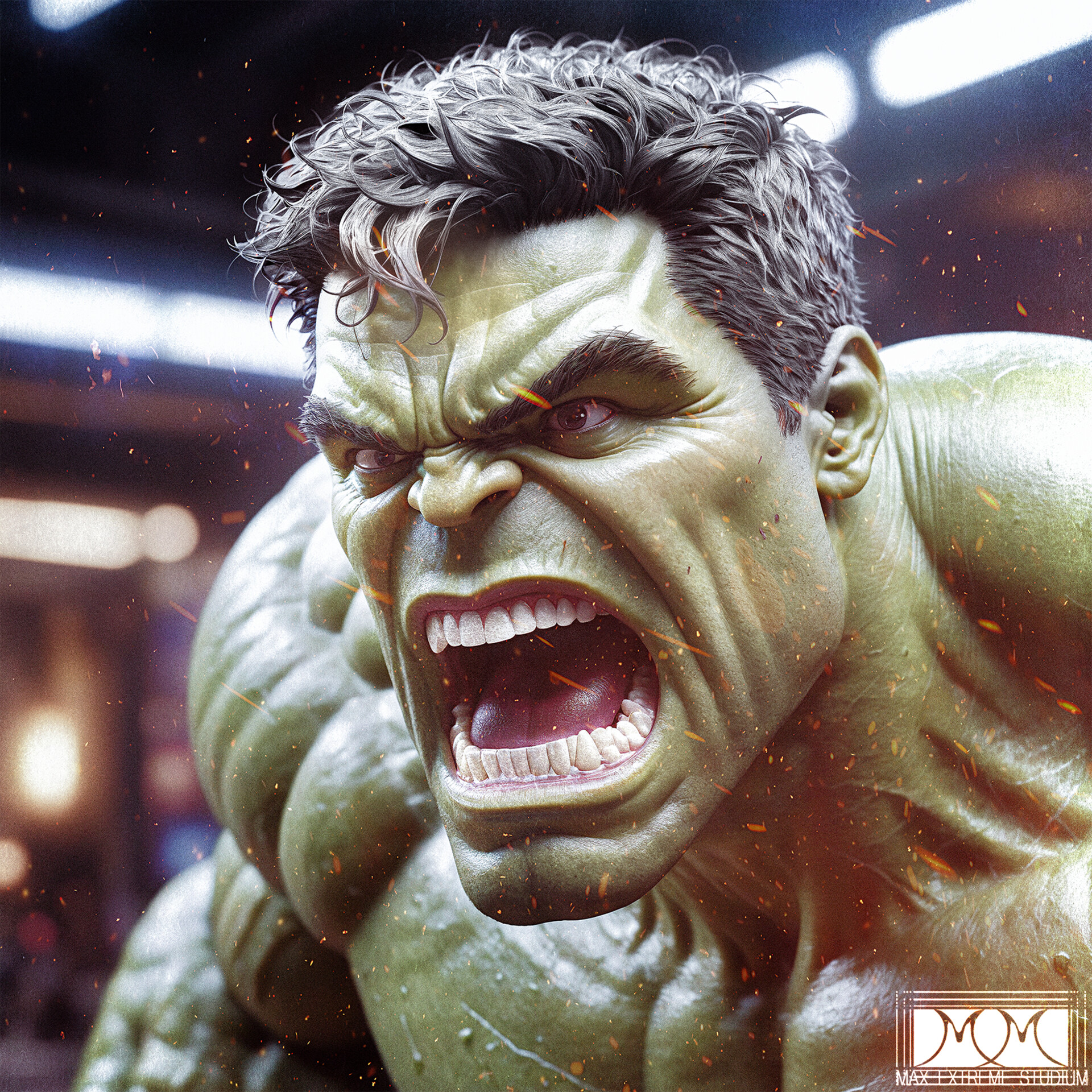 ArtStation - Hulk's fury