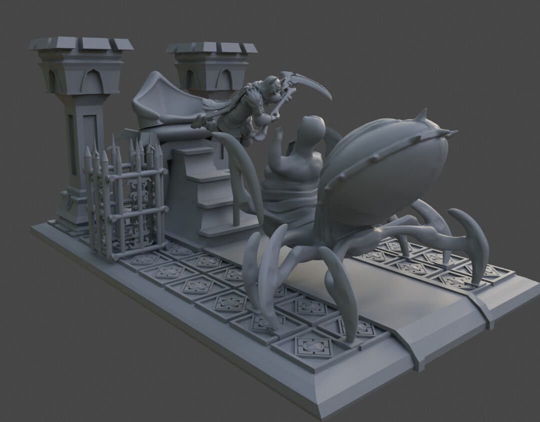 ArtStation - Runescape Verzik Battle Model and 3D Print