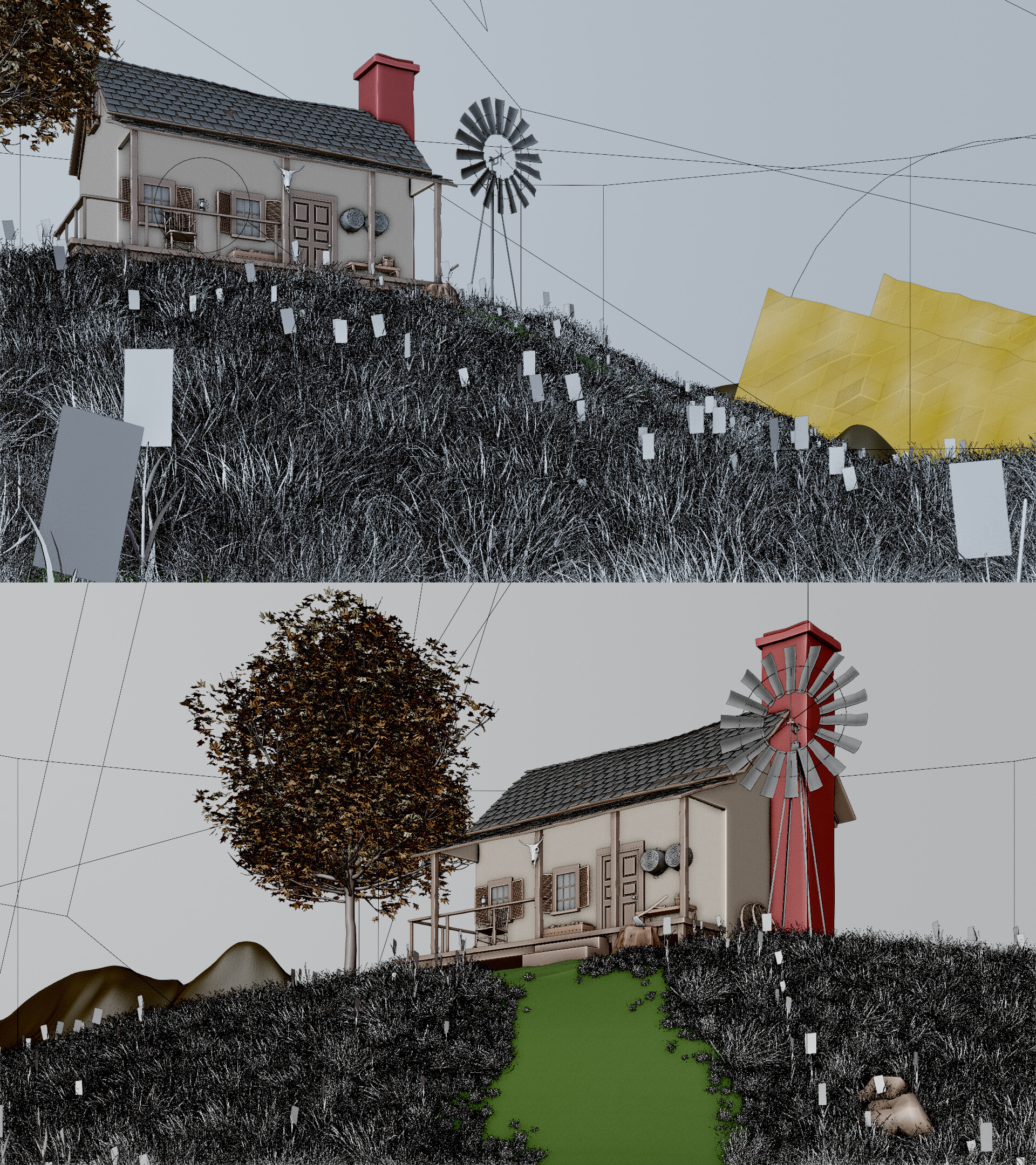 Khairul Bahari Prawira - The Cabin - Lighting/Compositing Practice