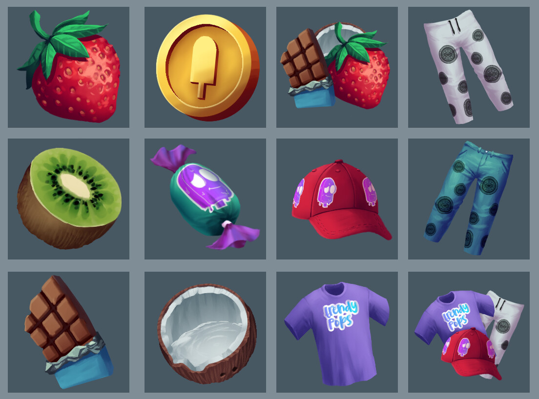 ArtStation - Trendy Pops Icons