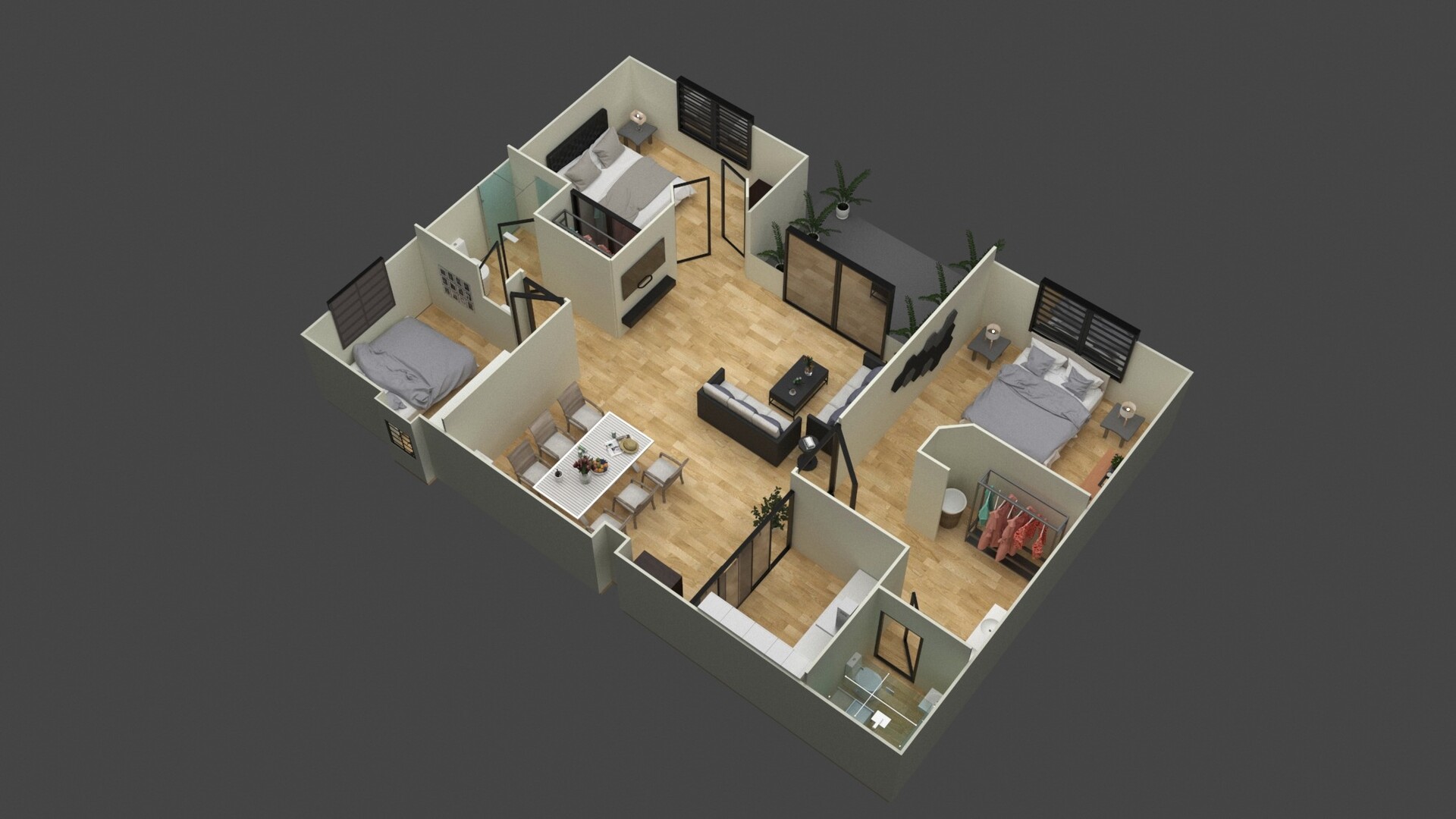 ArtStation - Floor plan 3d