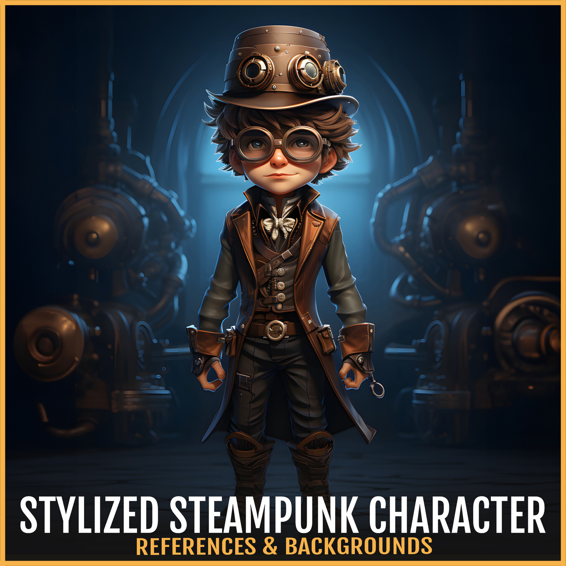 ArtStation - 303 Stylized Steampunk Character VOL74