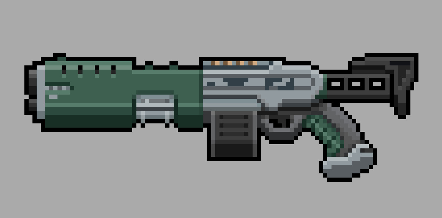 ArtStation - Combat Shotgun (Pixel art)