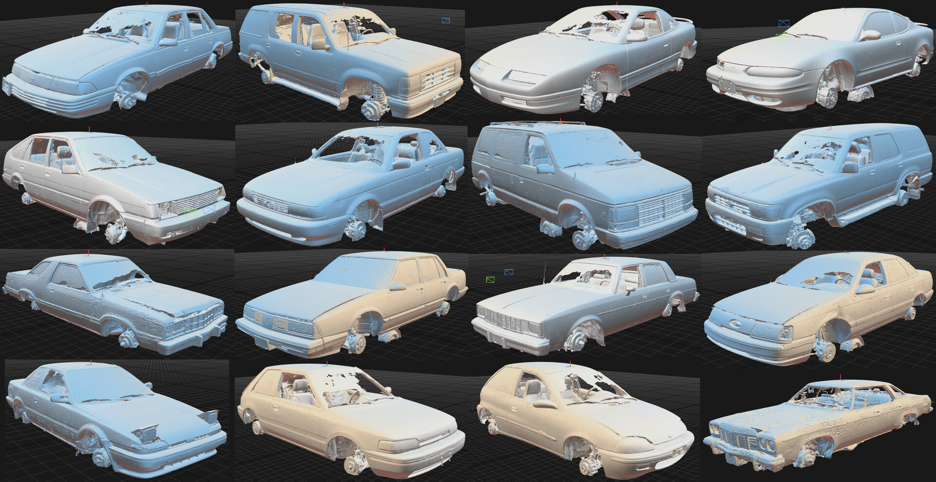 ArtStation - 70s-90s Vehicle 3D Reference Scans