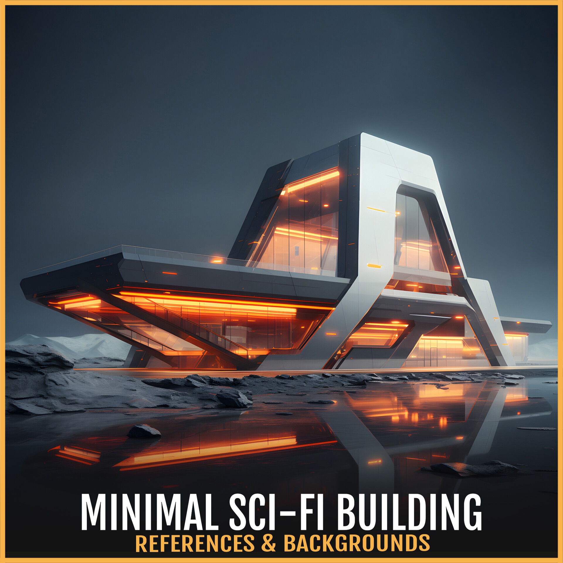 ArtStation - 303 Minimal Sci-Fi Building