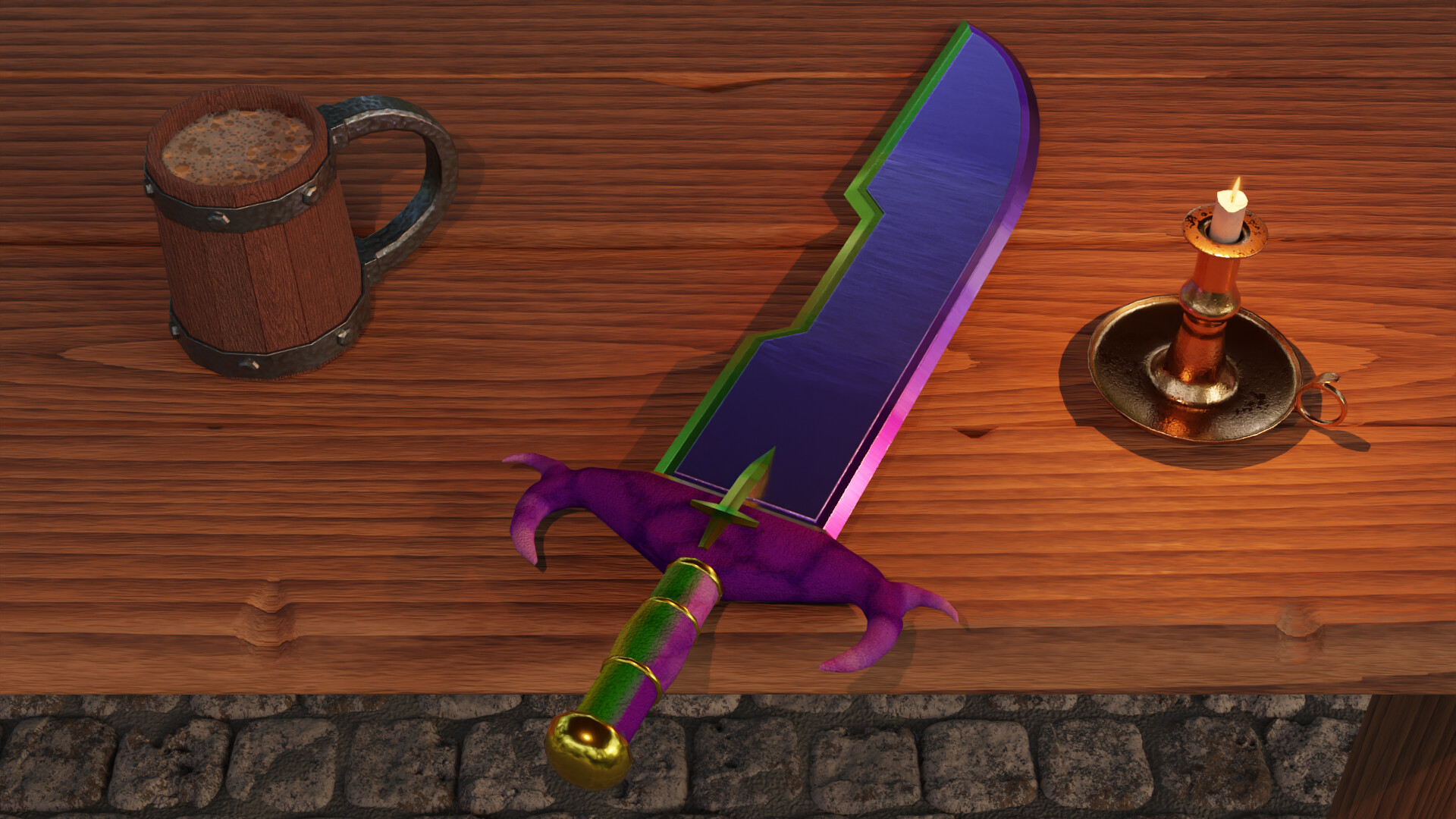 ArtStation - True Night's Edge - Terraria Items in 3D