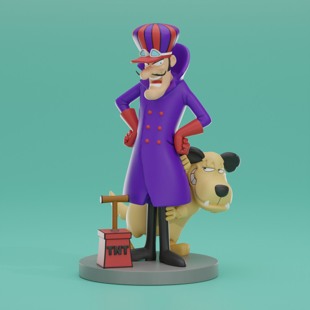 ArtStation - Dick Dastardly and Muttley - Wacky Races