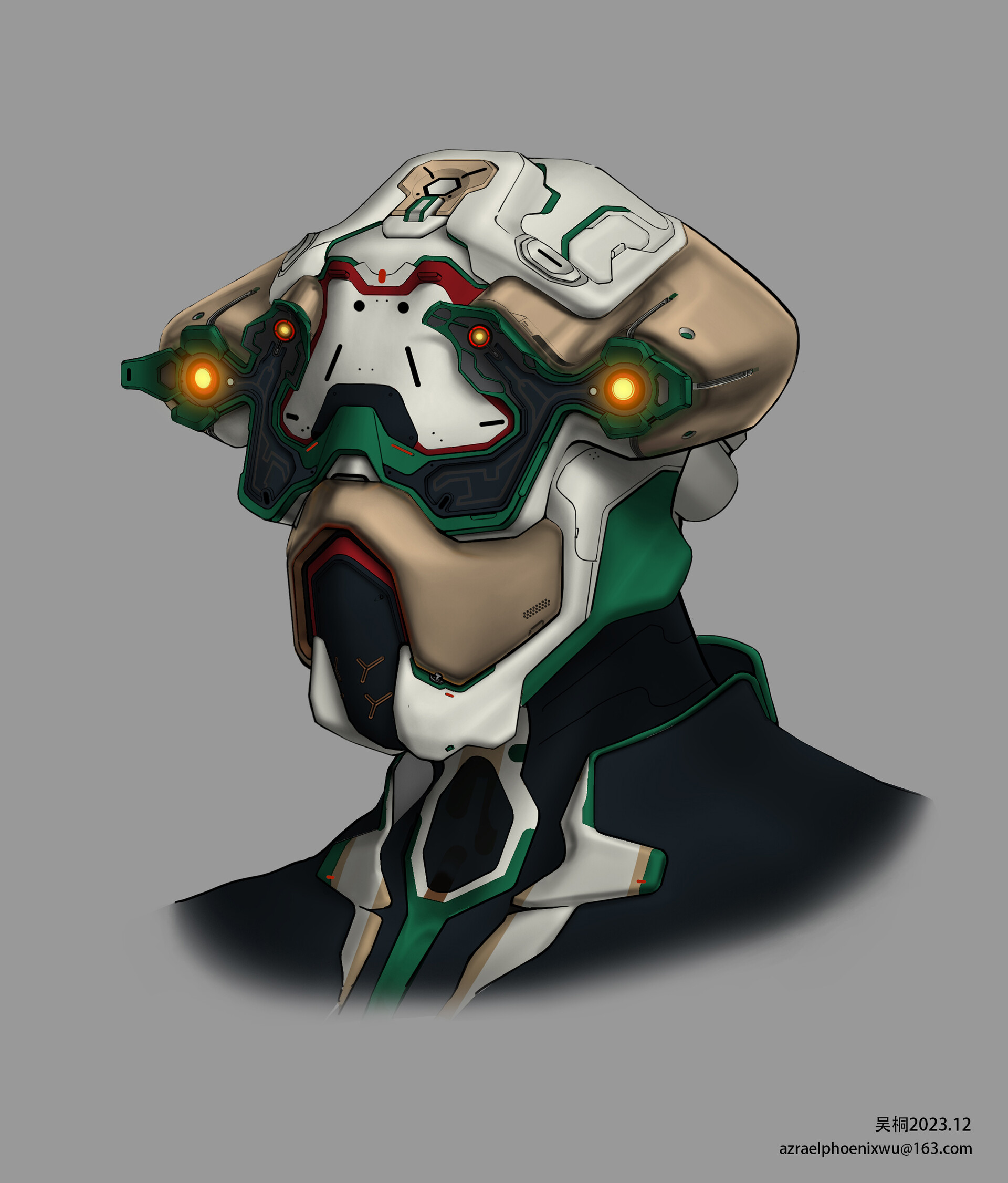 Tong Wu 吴桐 - Wu Tong's Brain Development Plan - Helmet Design 1