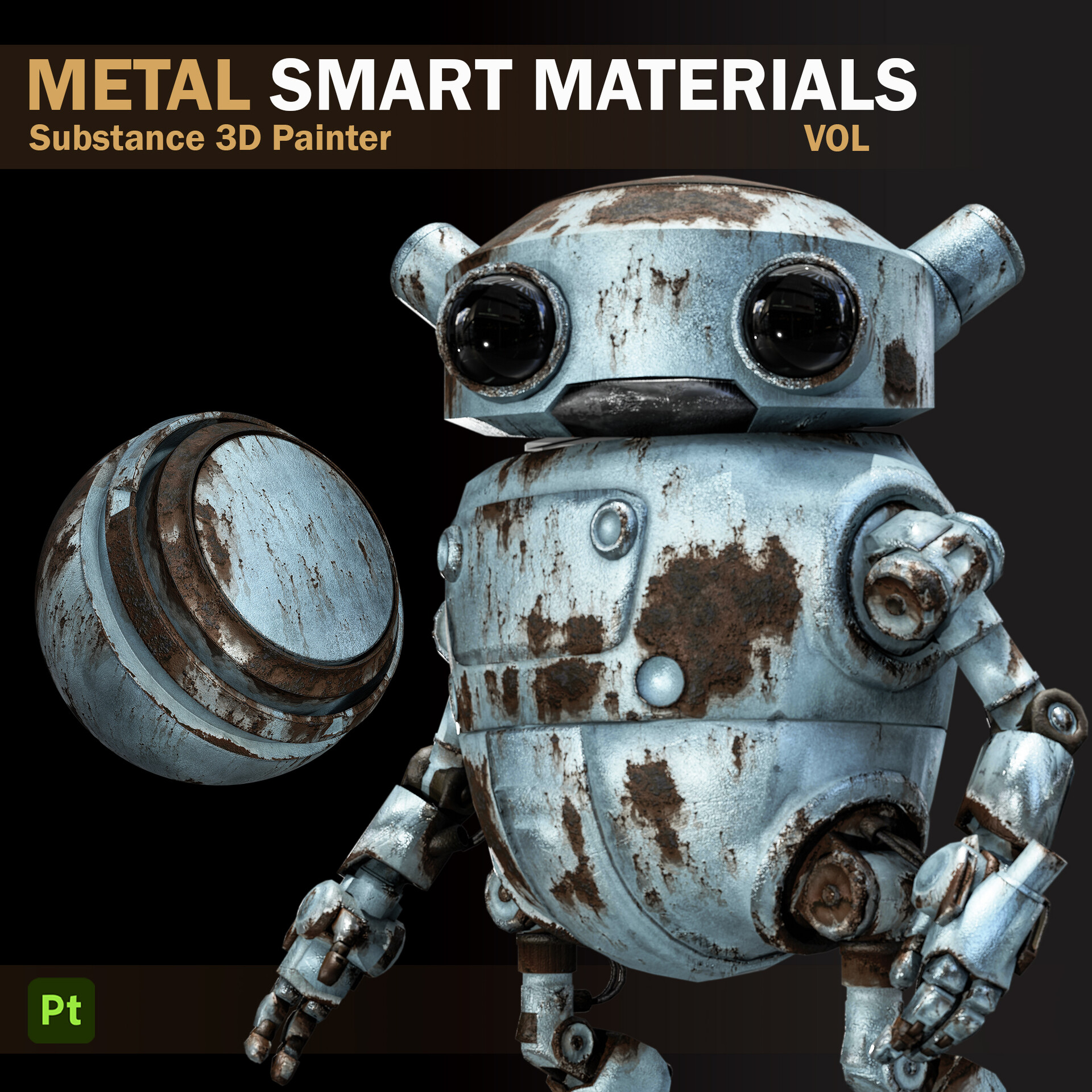 ArtStation - 21 Metal Rust Smart Material _VOL 02 _Substance 3D Painter