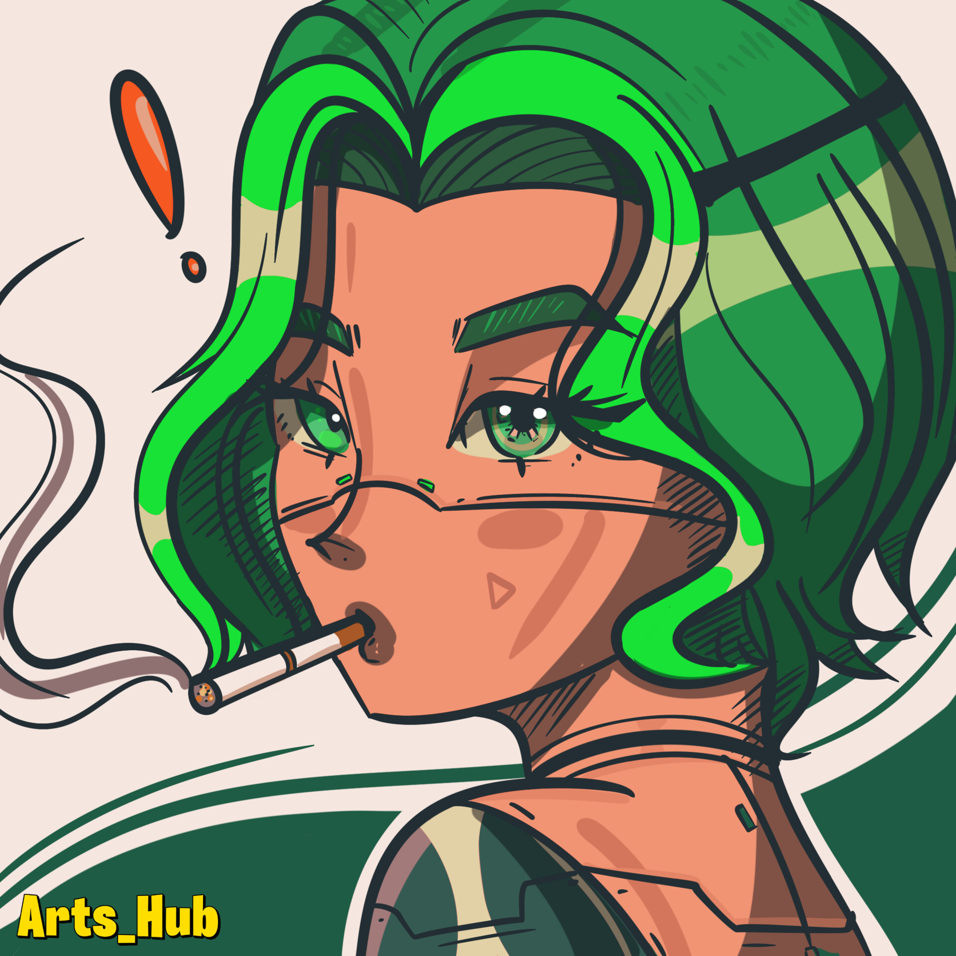 ArtStation - Comic styled girl