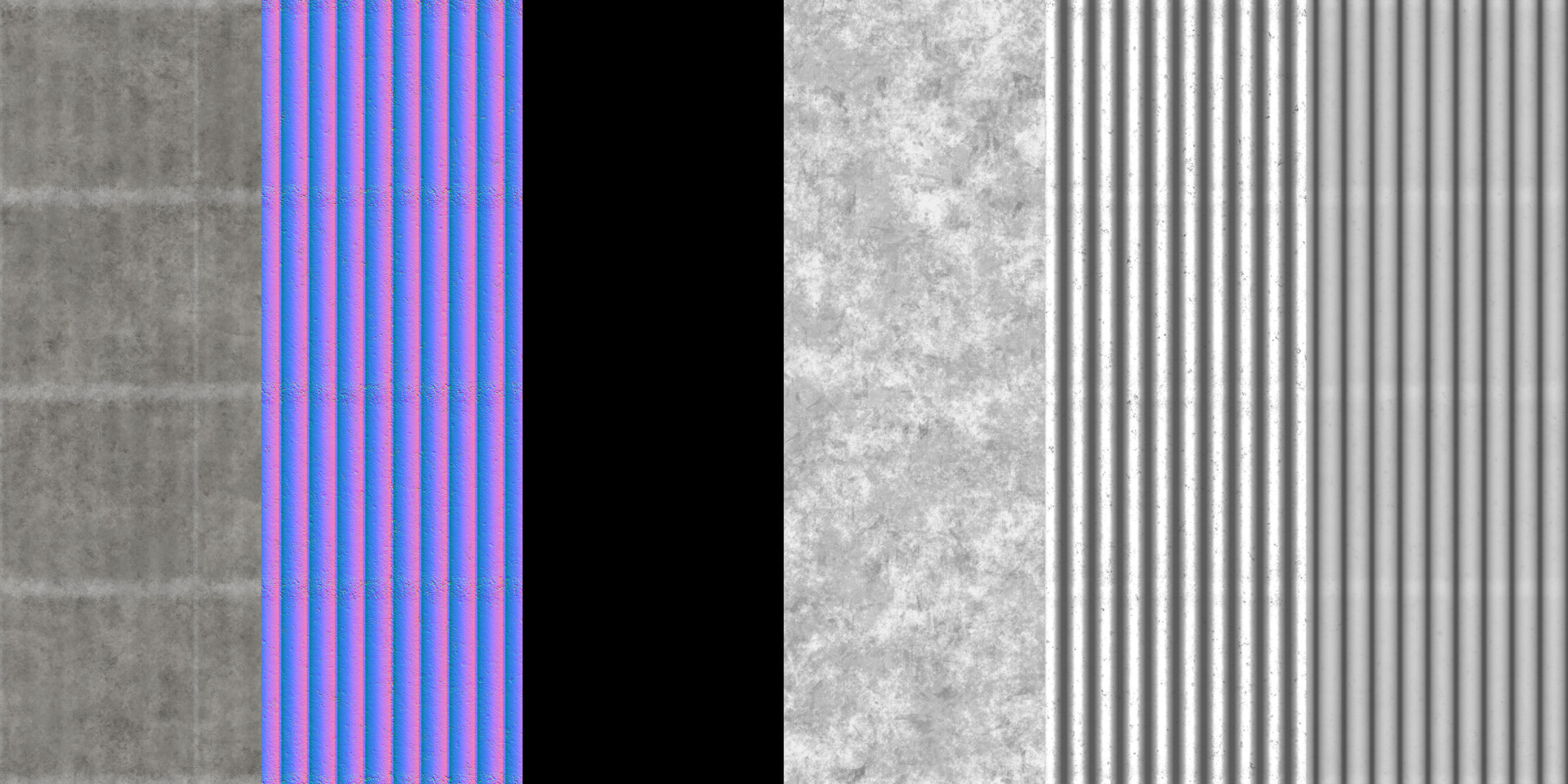 InstaMAT - Concrete Blocks Fluted