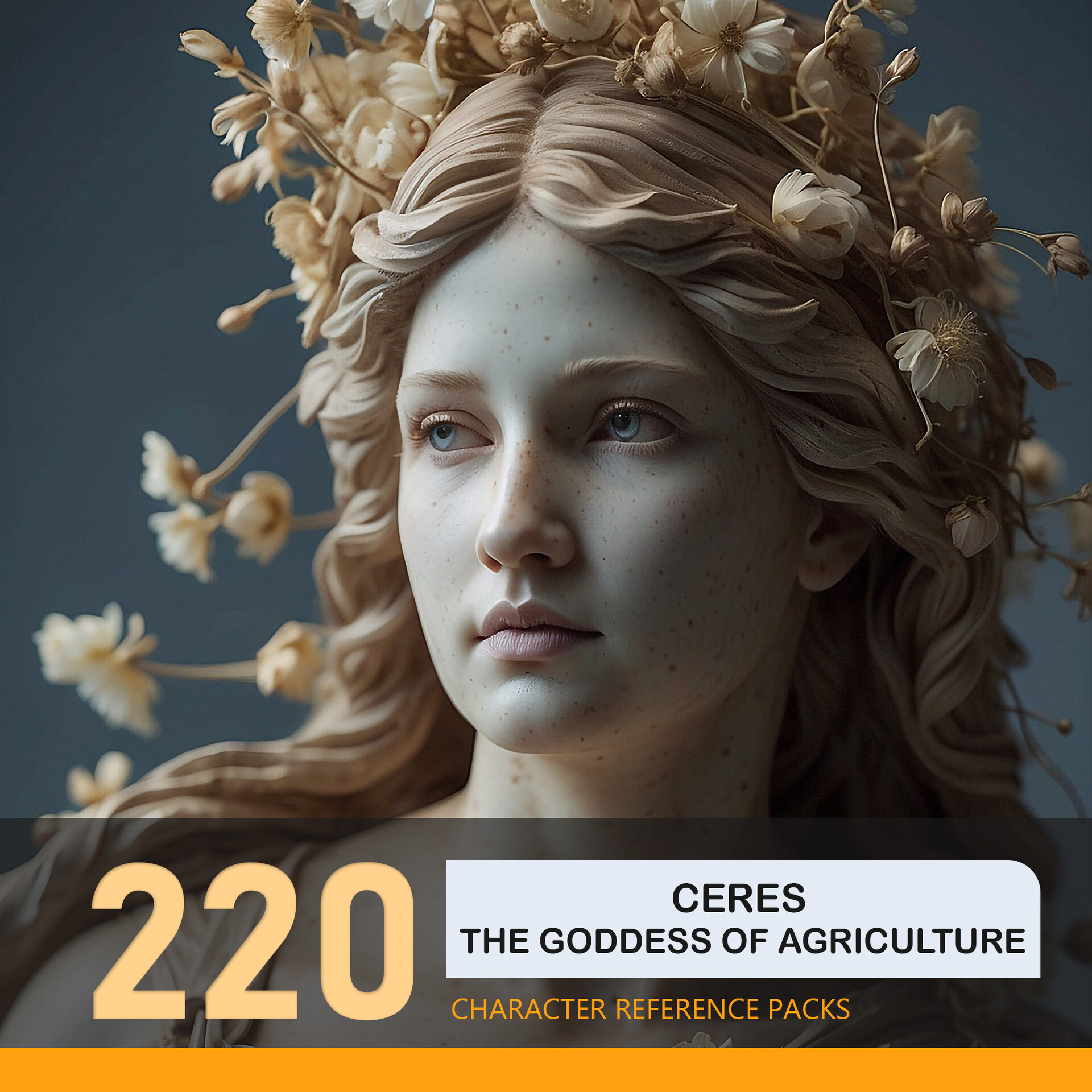 ArtStation - Ceres-The Goddess of agriculture-4K-Sculpting References Pack