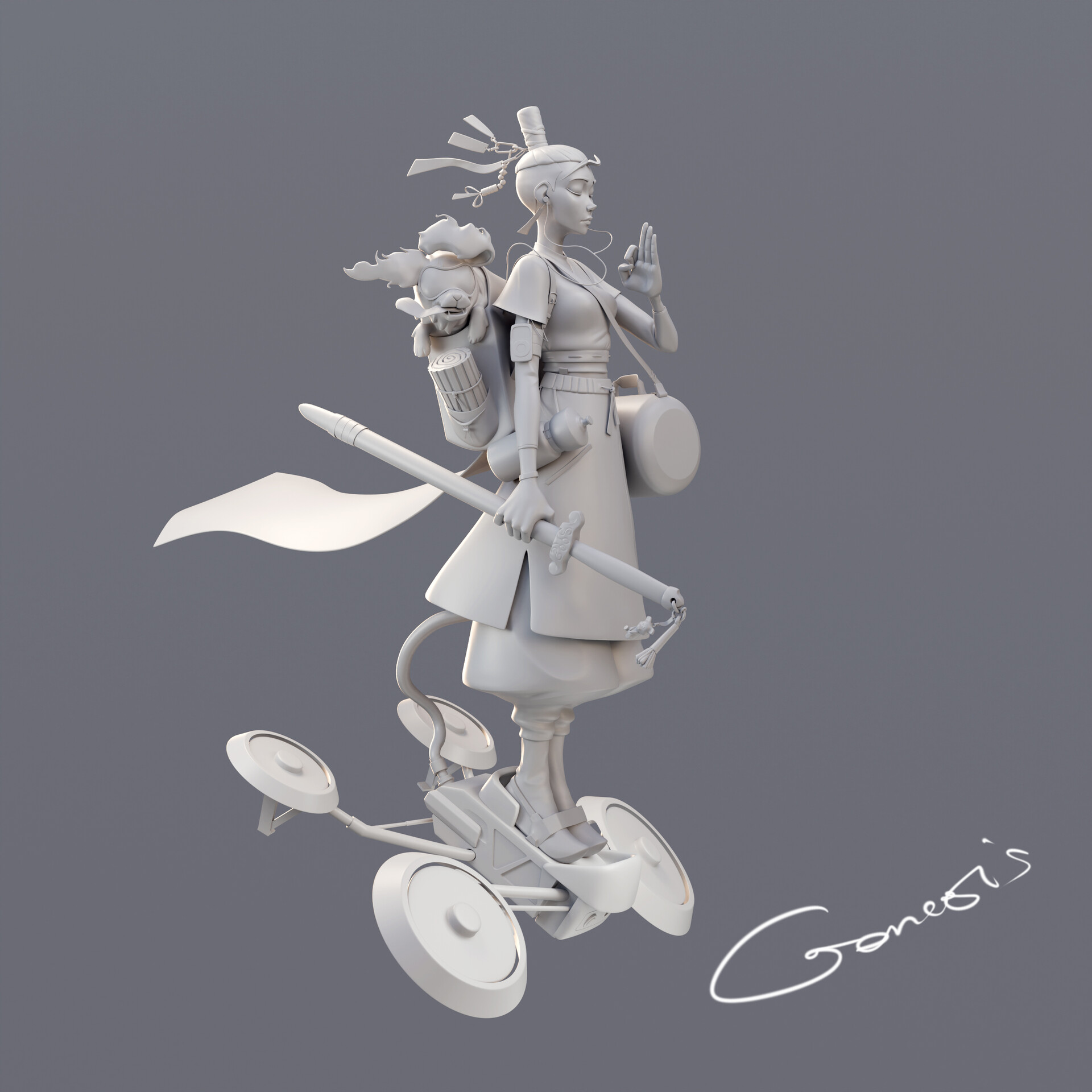 Genesis Williams - Beautiful Drone Asian chick!