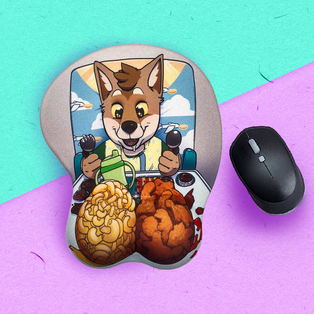 ArtStation - mousepad nuggets with the mac and cheese