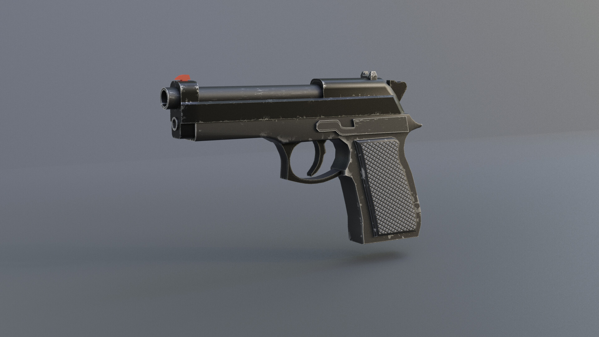 ArtStation - Low Poly Pistol and Shotgun Game Assets