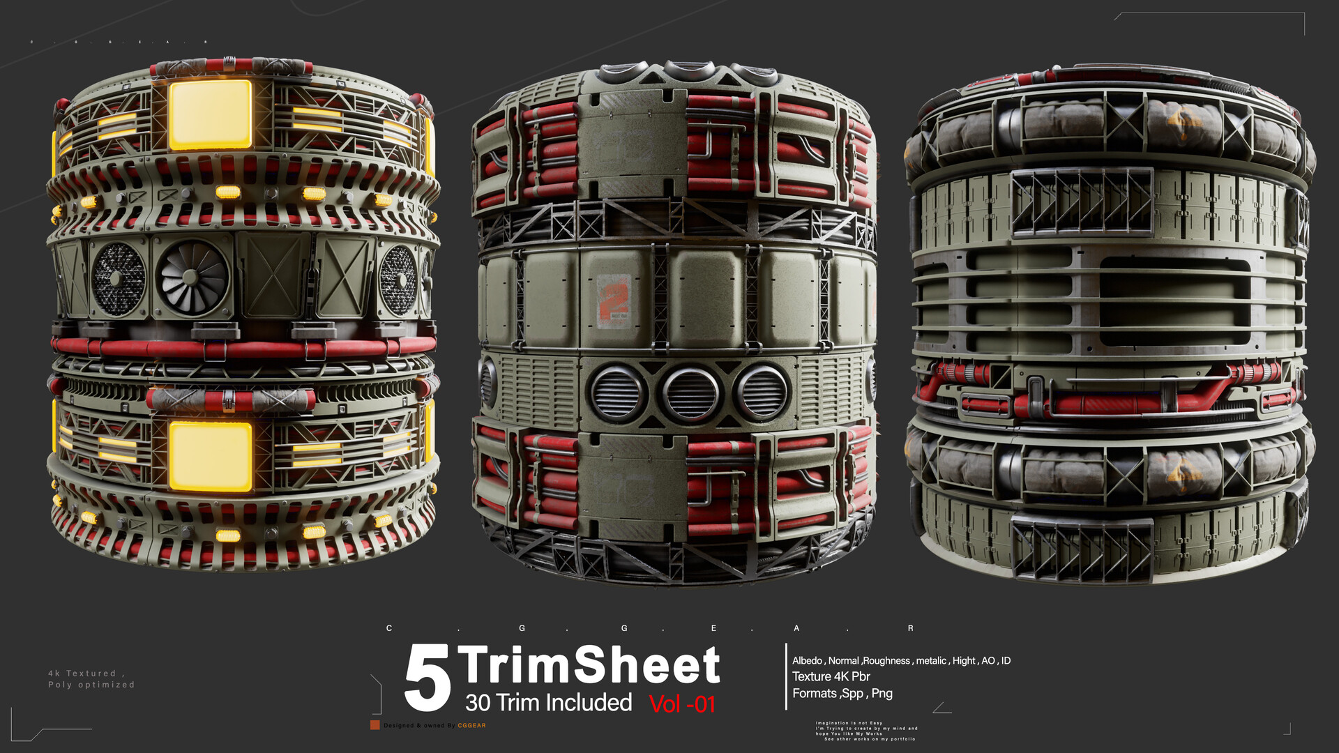 ArtStation - Trimsheet Vol 01