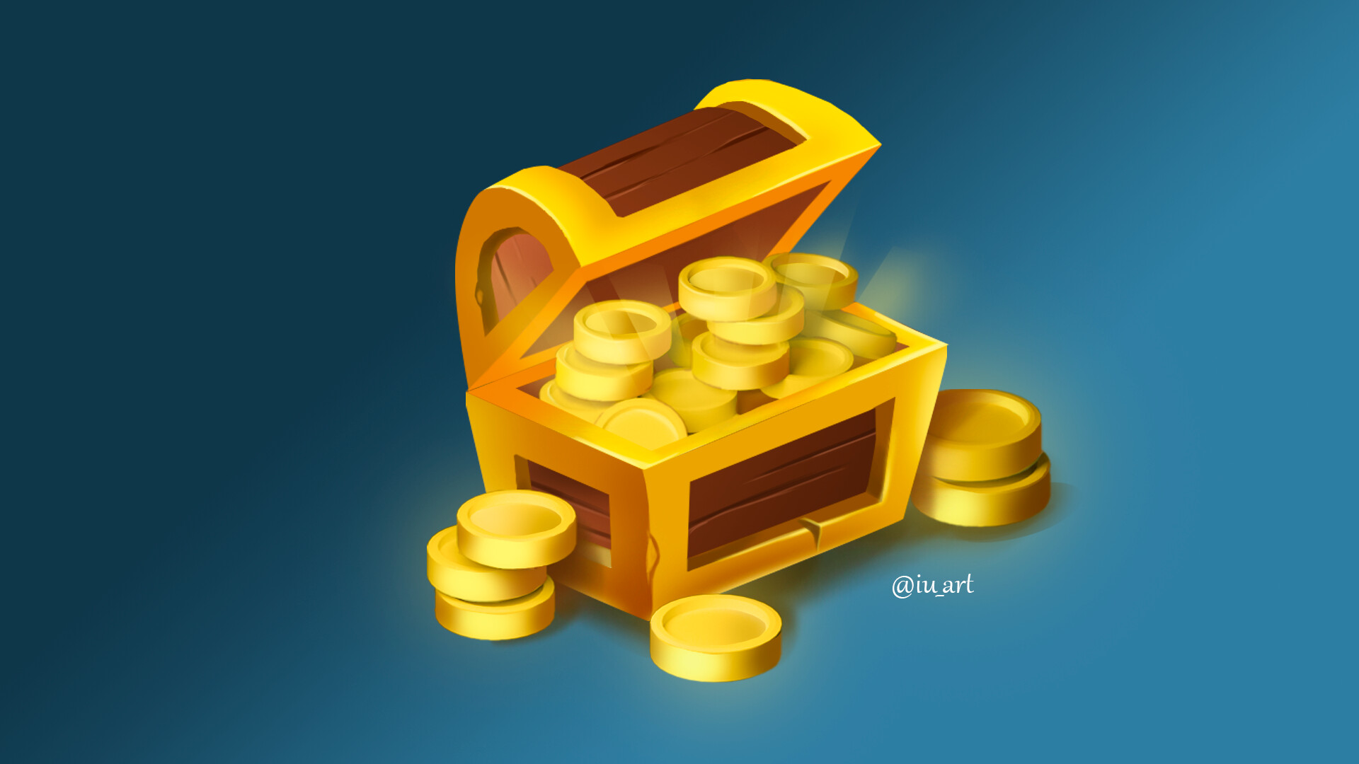 ArtStation - Treasure chest 2d