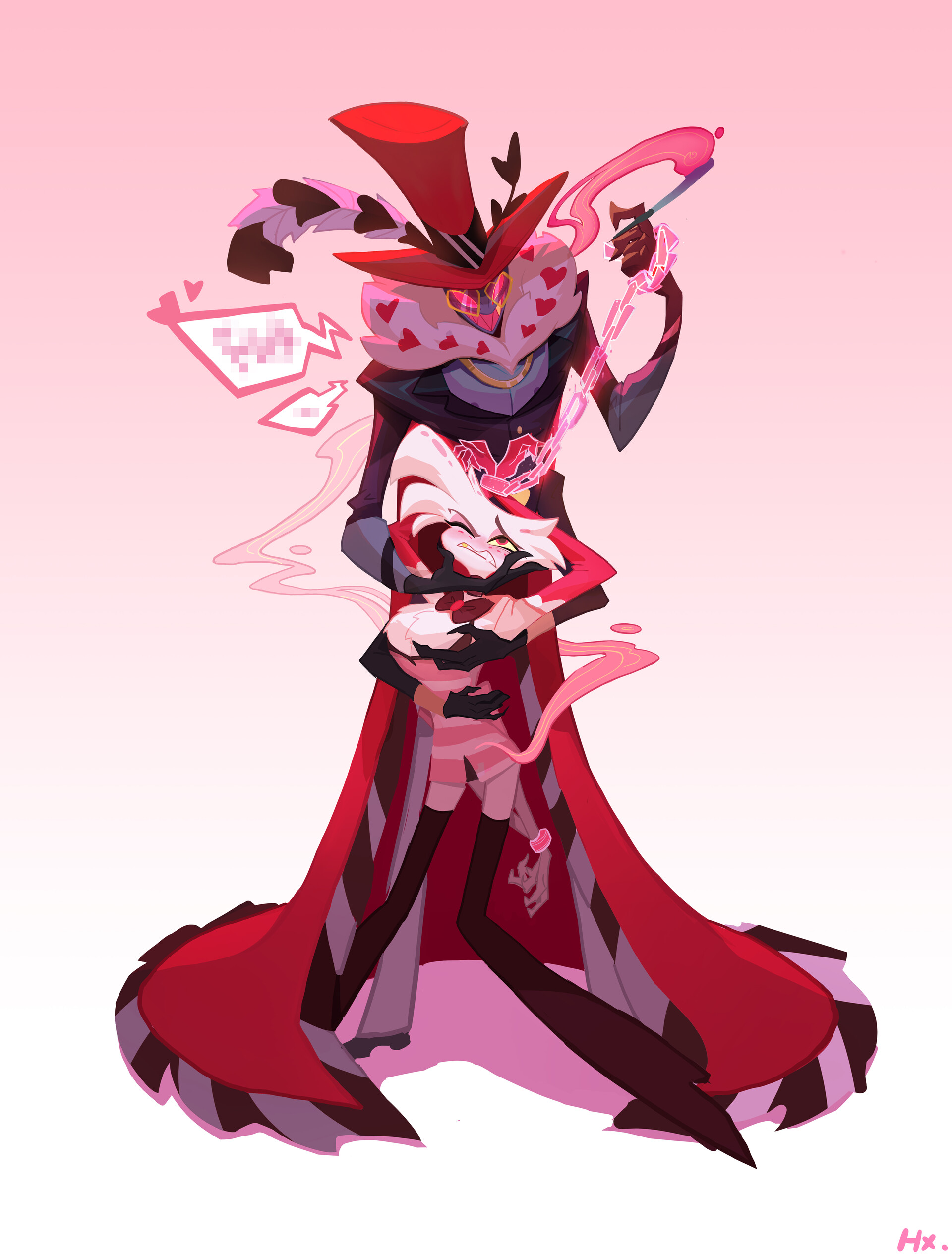 Hazbin Hotel Fan Art Cute/hazbin Hotel Angel Dust And Valentino Fan Art