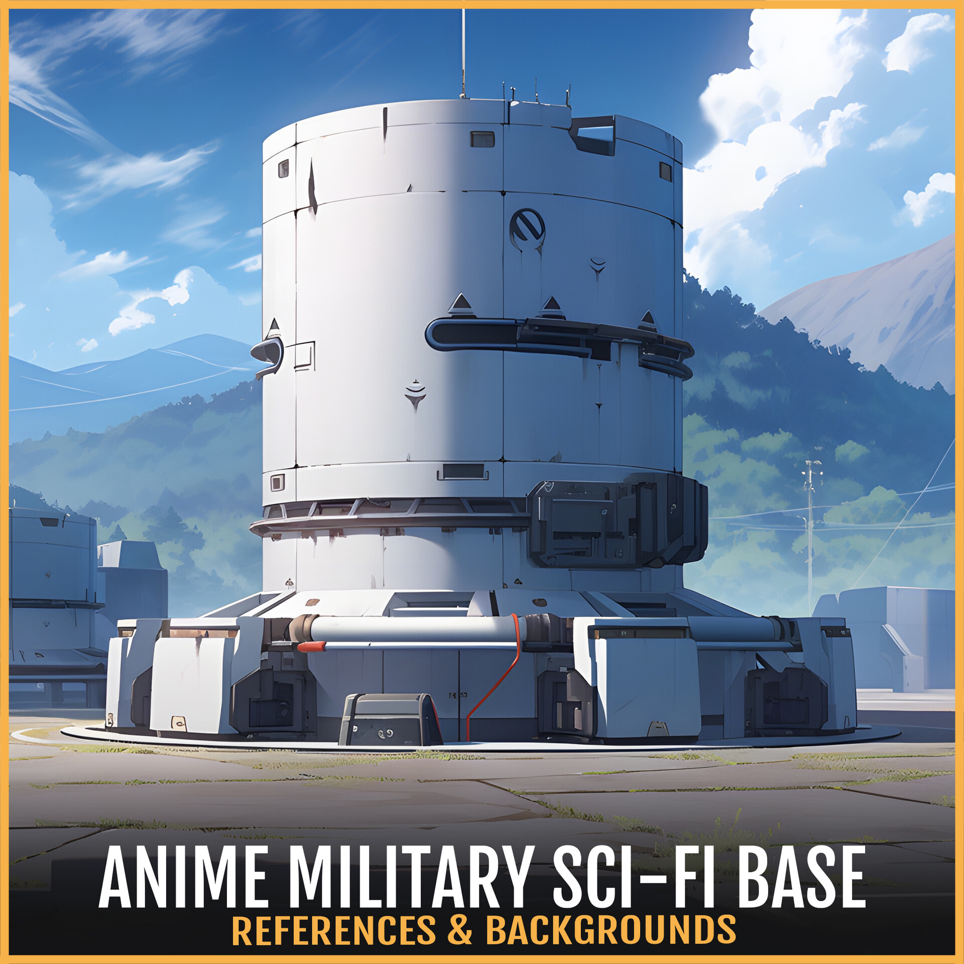 ArtStation - 202 Anime Military Sci-fi Base