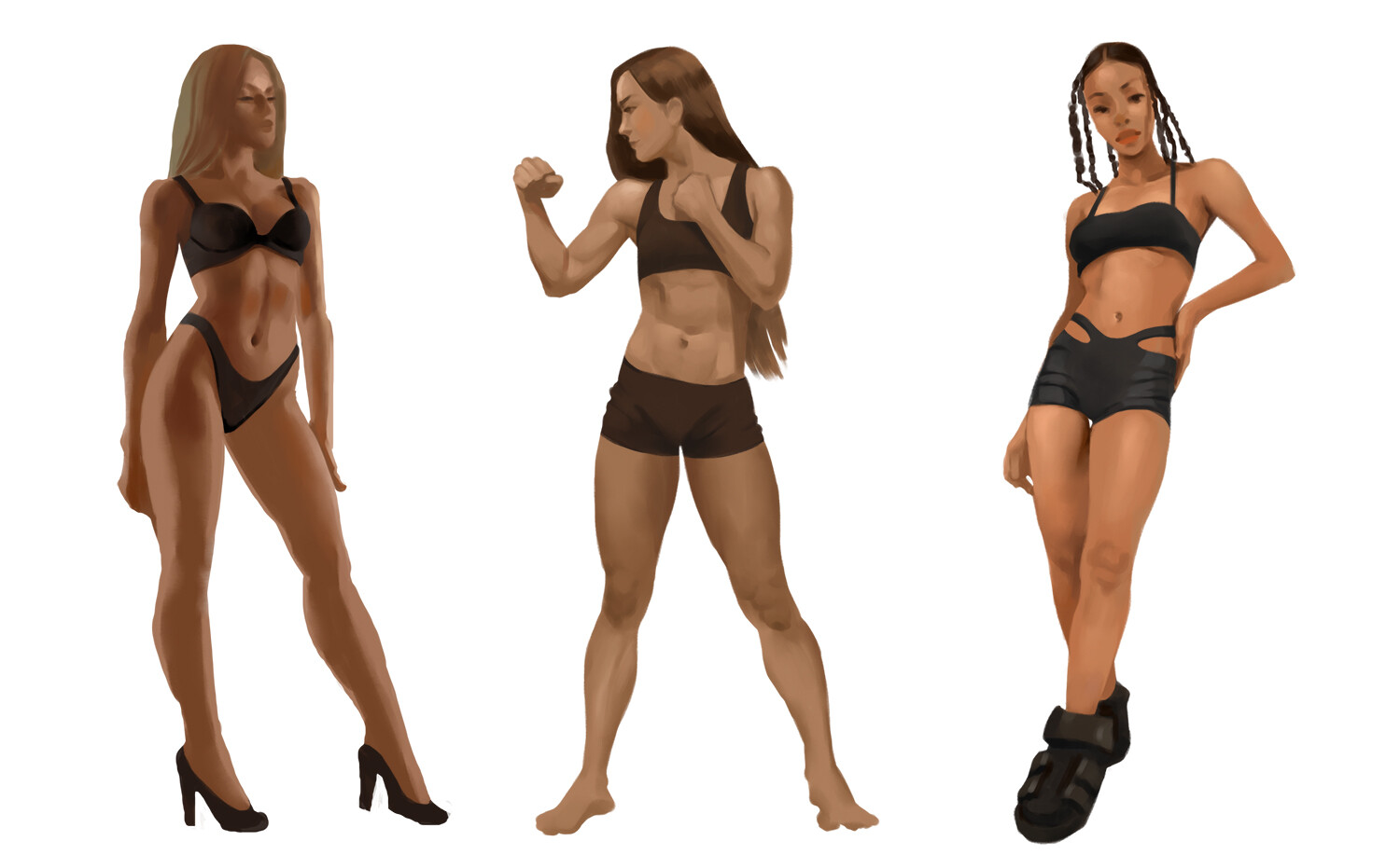 ArtStation - Female figure Study