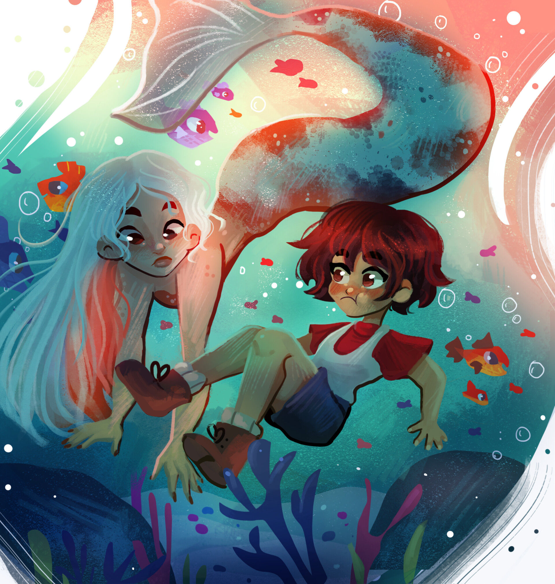 ArtStation - Little Mermaid Koi