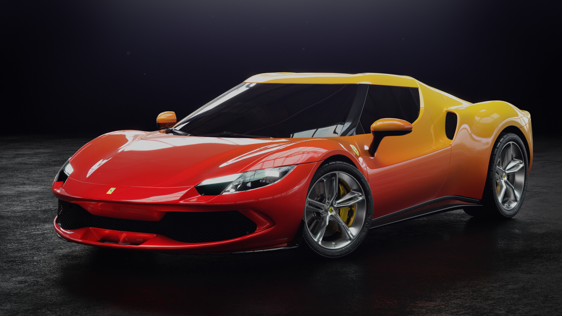 Julian Weiß - Ferrari 296 GTB - Hardsurface Modelling Practice