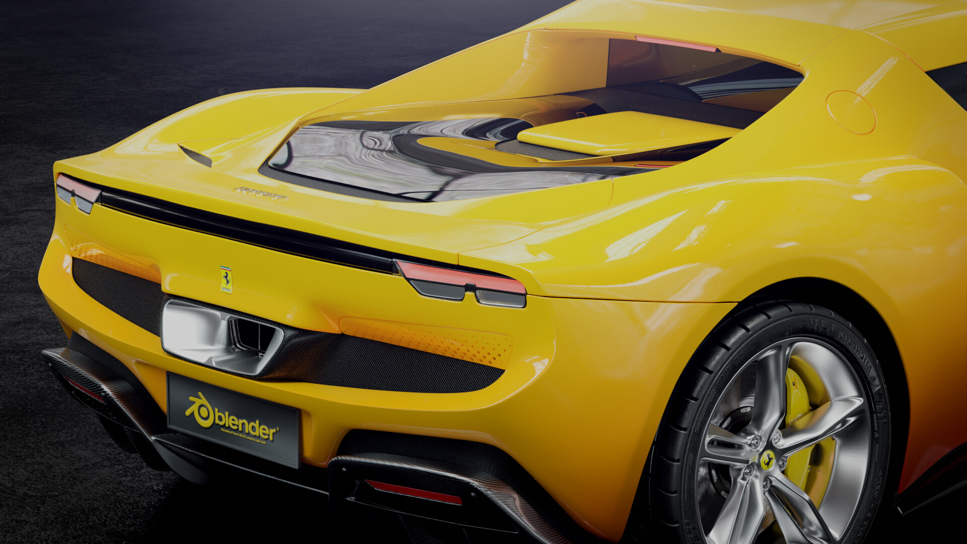 Julian Weiß - Ferrari 296 GTB - Hardsurface Modelling Practice