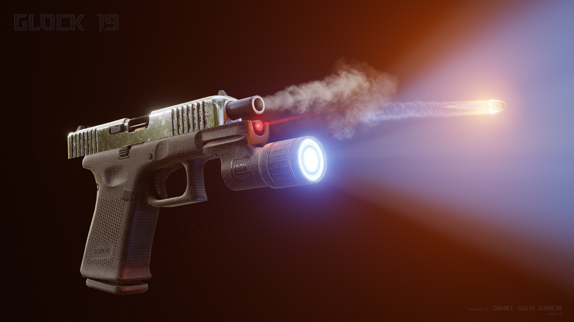 Daniel Solís García - Glock 19 3D Animation Short