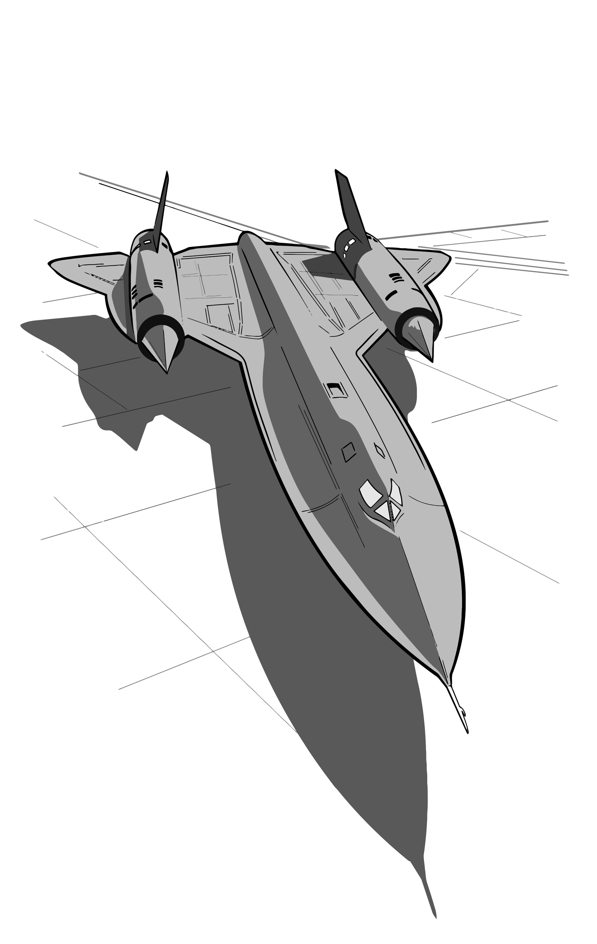 blackbird airplane coloring page