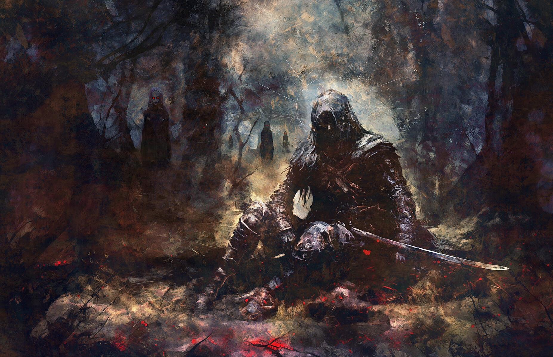 ArtStation - EXHAUSTED WARRIOR'S EVENING IS JUST BEGINNING