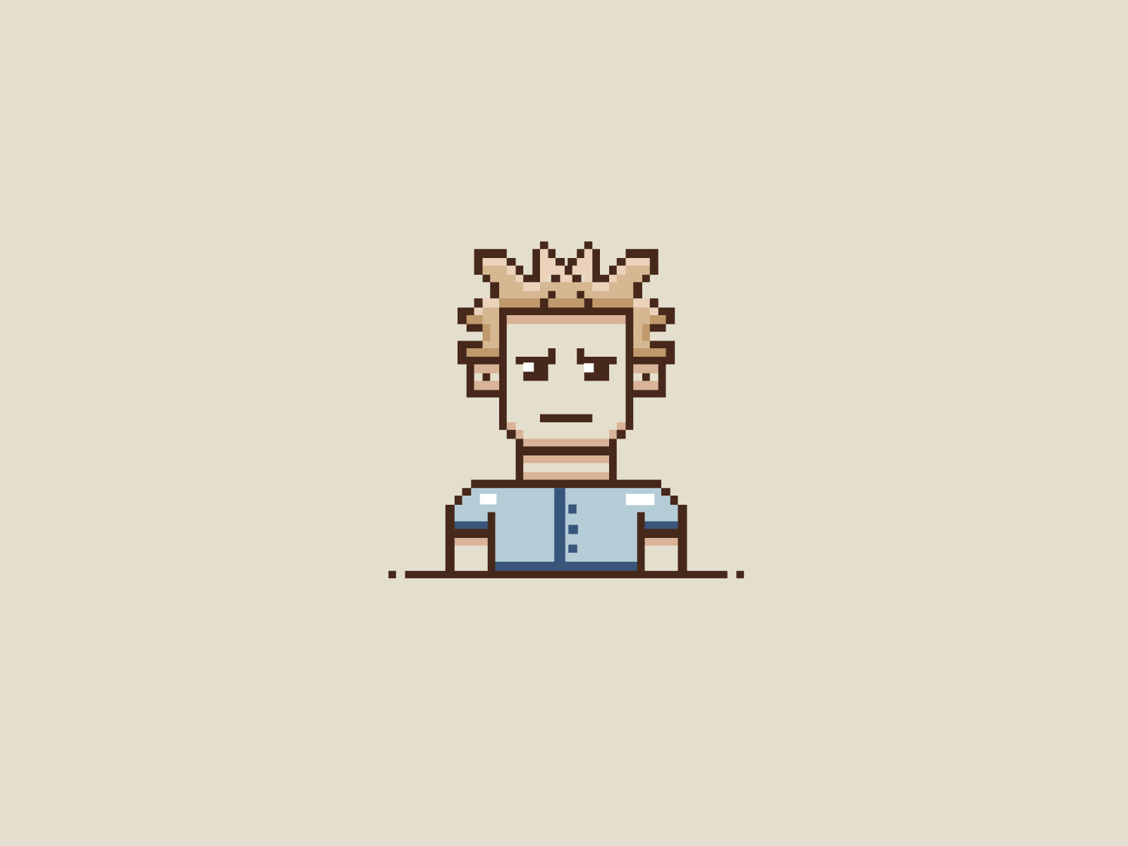 ArtStation - pixel person man