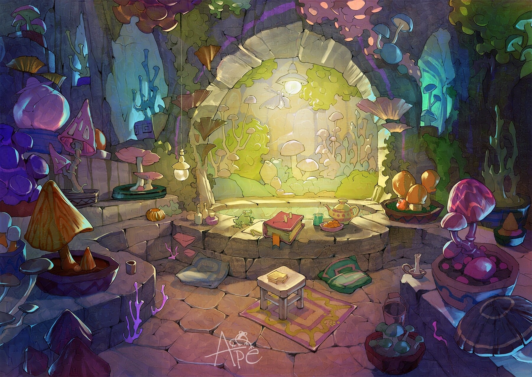 ArtStation - Shroom spaces and greenhouses