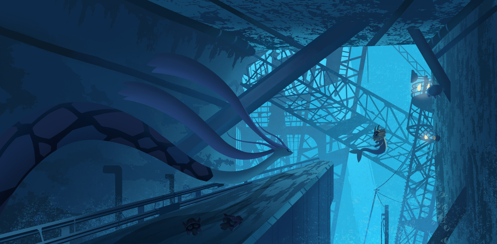 ArtStation - Underwater Pokemon Environment