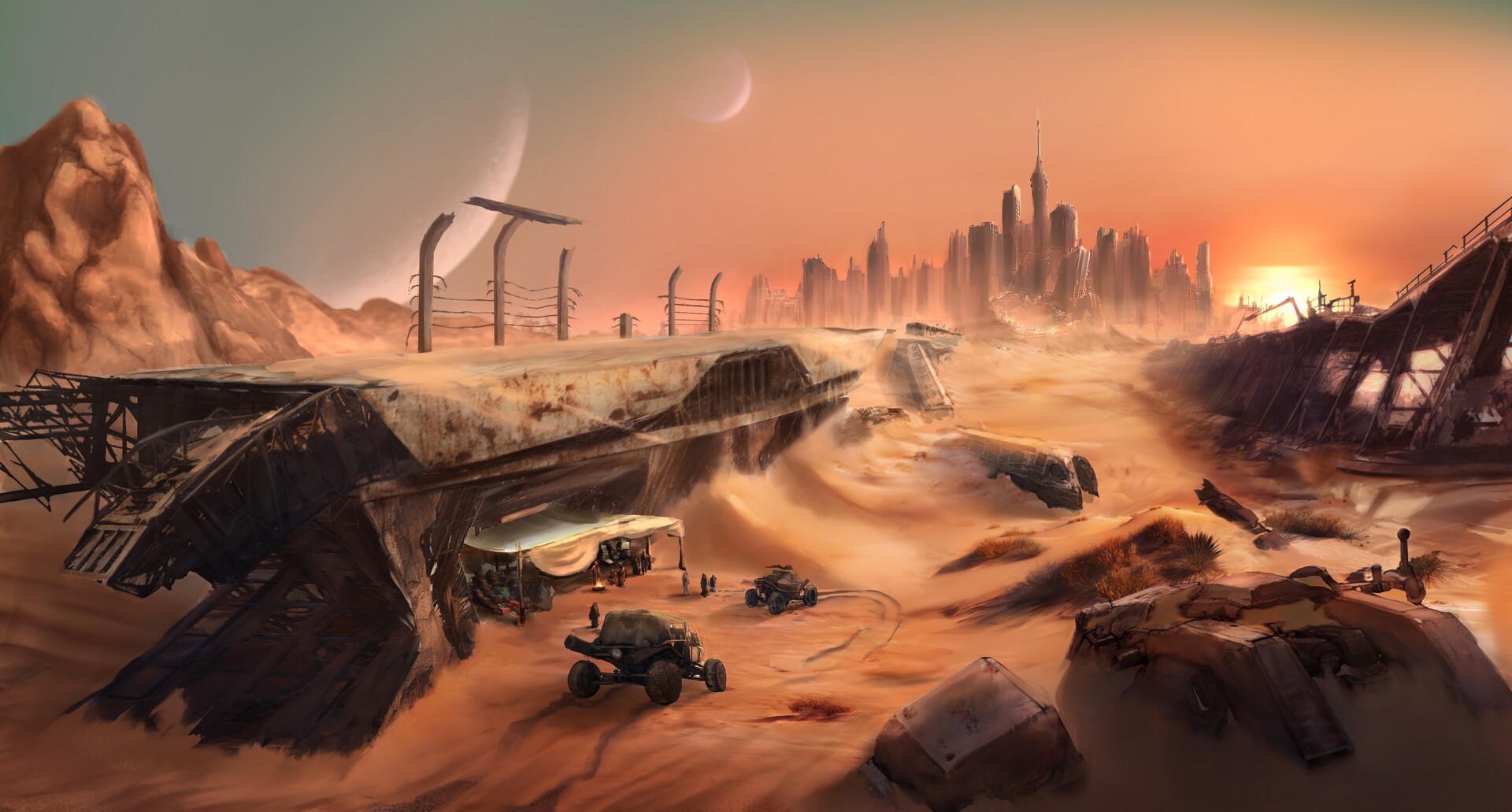 ArtStation - Concept of post apocalyptic desert